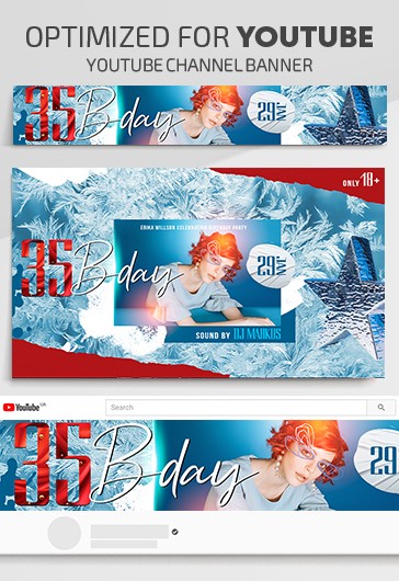 1000+ Templates originais de Banner para Canais do YouTube PSD gratuitos.