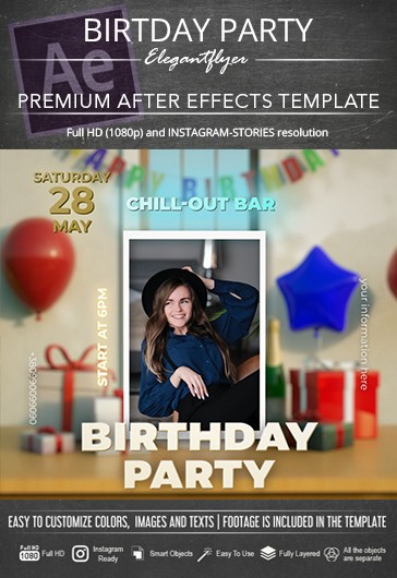 Birthday Party - After Effects Template - 10033179 | by ElegantFlyer