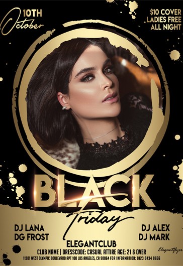 1000+ Free Black Flyer Templates (PSD) - by Elegantflyer