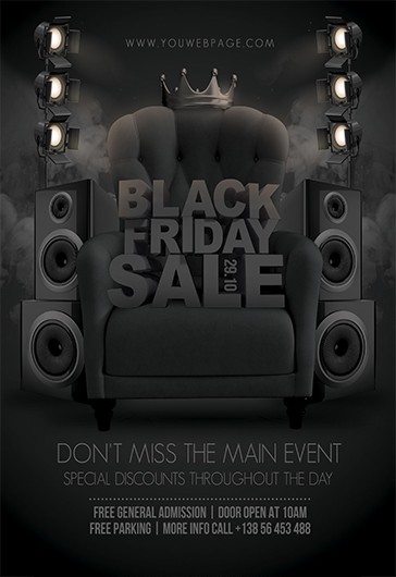 Free Black Flyers | elegantflyer.com