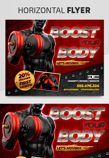 Boost Your Body GYM - Premium PSD Flyer Template - 10025921 | by ...