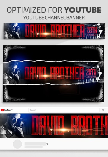 Boxing - Free Youtube Channel banner PSD Template - 10027738 | by ...