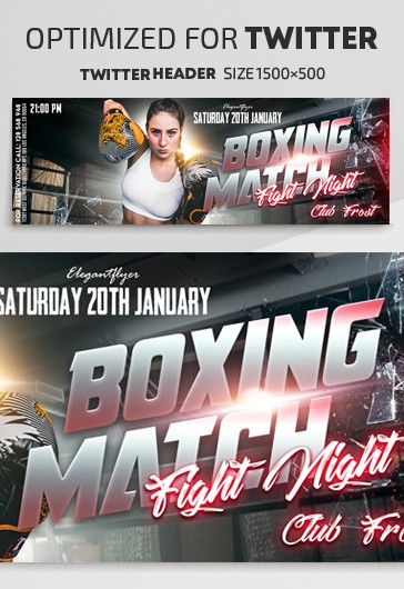 Boxkampf - Kostenlose Twitter Header PSD Vorlage - 10031782 | by ...