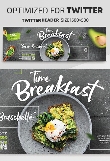 Gray Minimalist Breakfast Time Free Social Media Template PSD | by ...