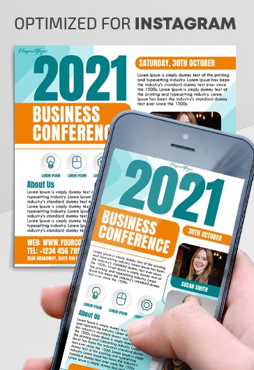 White Professional Business Conference Instagram Premium Social Media ...