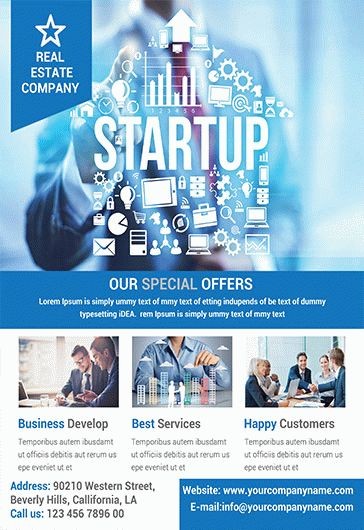 White Professional Business Promotion Premium Flyer Template PSD | by ...