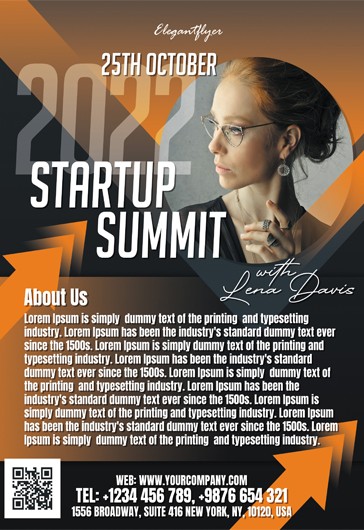 Black Professional Business Startup Free Flyer Template PSD | by ...