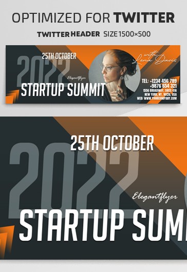Business Startup - Free Twitter Header PSD Template - 10032217 | by ...
