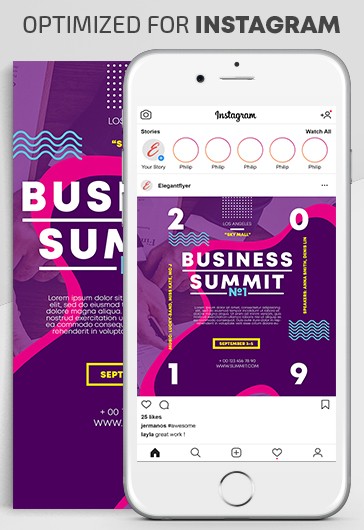 Business Summit - Instagram Stories Template in PSD + Post Templates ...