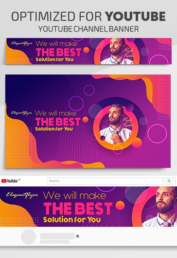 Yellow Creative Business Youtube Premium Social Media Template PSD | by ...
