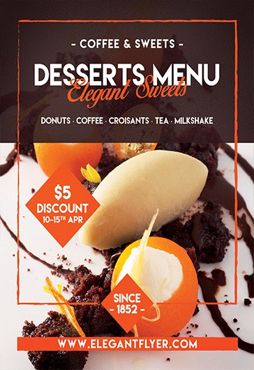 Brown Professional Cafe Menu Premium Restaurant menu Template PSD | by ...