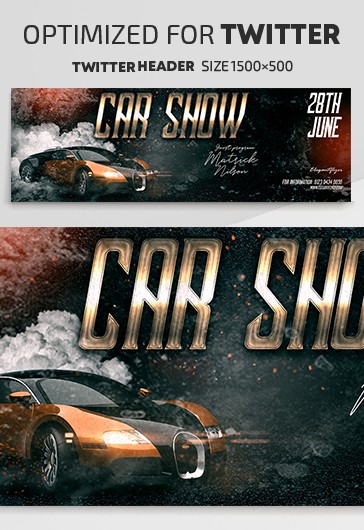Black Luxury Car Show Premium Social Media Template PSD | by Elegantflyer