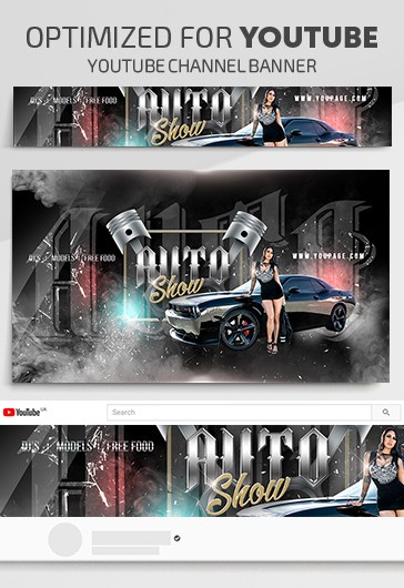 1000+ Original YouTube Channel Banner Templates PSD for Free