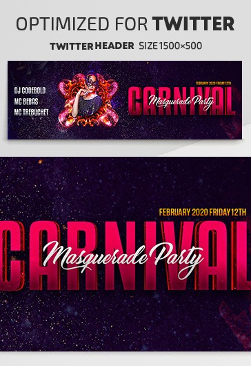 Purple Luxury Carnival Masquerade Party Premium Social Media Template PSD