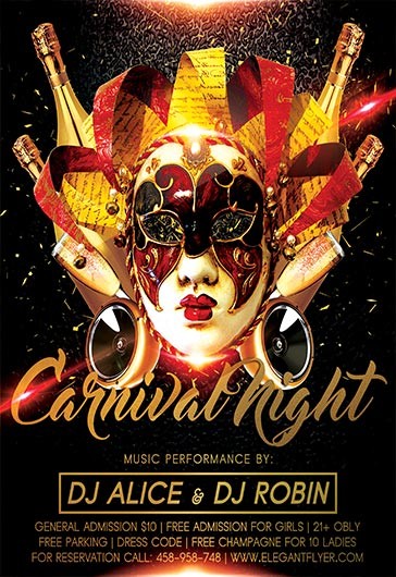 Carnival Night Flyer Template - 10018780 | by ElegantFlyer