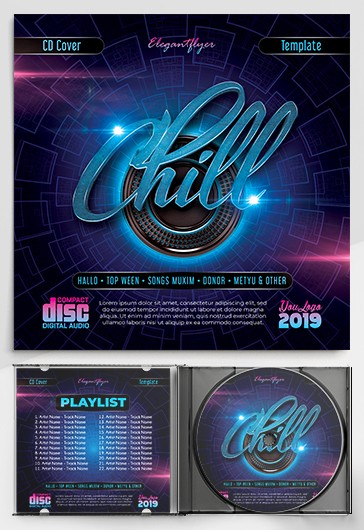 Free CD cover and Album Cover Templates (2025) | Elegantflyer