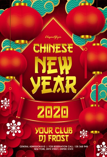 Chinese New Year - Premium PSD Flyer Template - 10025612 | by ElegantFlyer