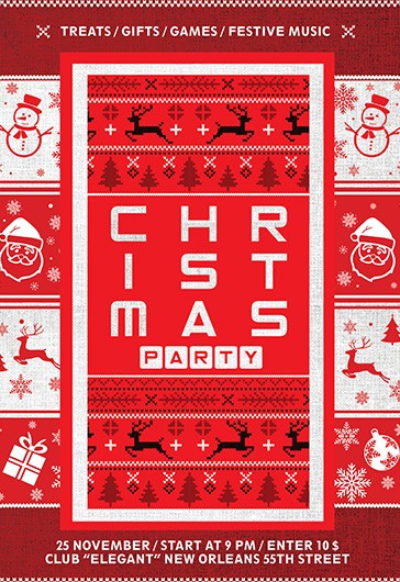 1000+ Christmas Poster PSD Templates Available for Free