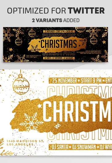 Black Luxury Christmas Party Premium Social Media Template PSD | by ...