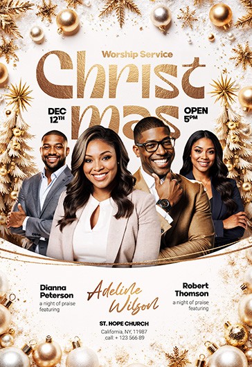 1000+ Christmas Poster PSD Templates Available for Free