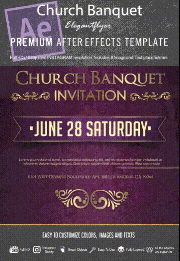 Church Banquet After Effects Template 10033081 By ElegantFlyer