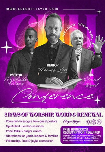 Free Church Conference Flyers | elegantflyer.com