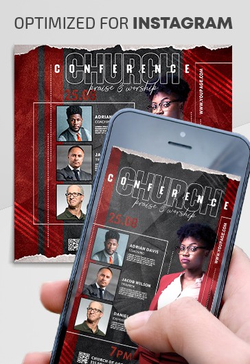 Church Conference - Free Instagram Stories Template in PSD + Post ...