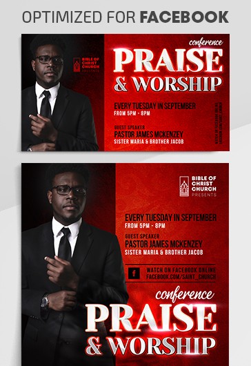 Church - Free Facebook Cover Template in PSD + Post + Event cover ...