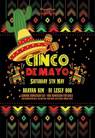 Free Mexican Party Flyers | elegantflyer.com