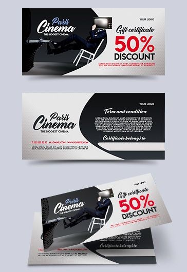 Geschenkgutschein für das Kino - 10020257 | by ElegantFlyer