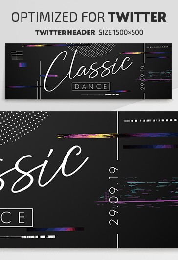 Black Minimalist Classic Dance Premium Social Media Template PSD | by ...