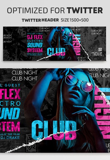 Gray Modern Club Night Premium Social Media Template PSD | by Elegantflyer