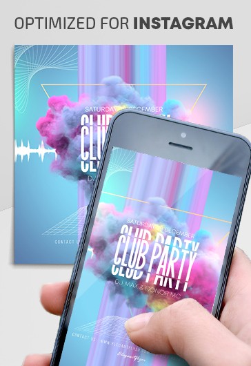 Club Party - Free Instagram Stories Template in PSD + Post Template ...