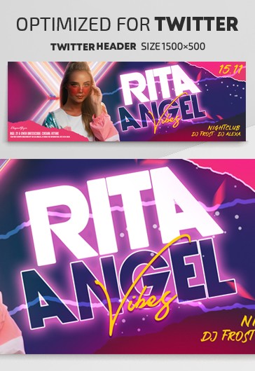 Club Party - Free Twitter Header PSD Template - 10031179 | by ElegantFlyer