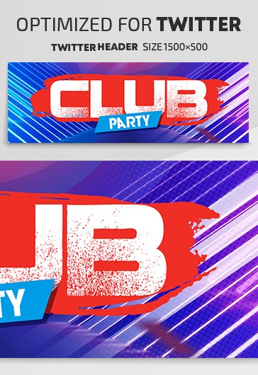 Purple Simple Club Party Premium Social Media Template PSD | by ...