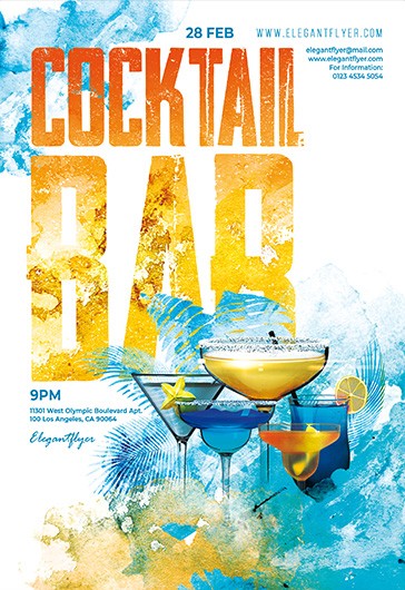 1000+ Free Cocktail Flyer Templates (PSD) - by Elegantflyer