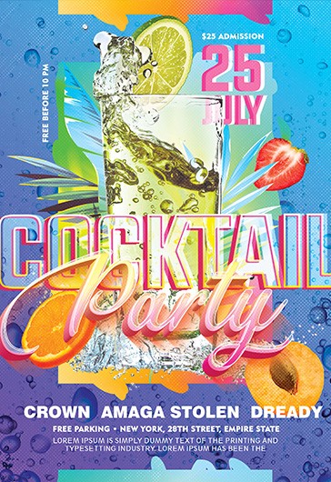 1000+ Free Cocktail Flyer Templates (PSD) - by Elegantflyer