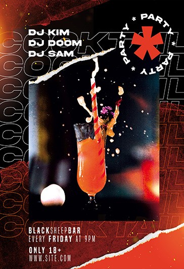1000+ Free Cocktail Flyer Templates (PSD) - by Elegantflyer