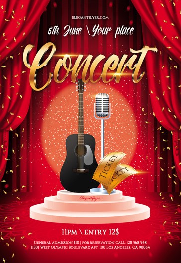 1000+ Free Concert Flyer Templates (PSD) - by Elegantflyer