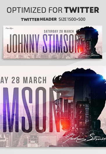 Concert - Free Twitter Header PSD Template - 10033156 | by ElegantFlyer