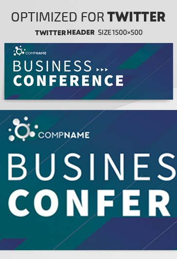 Conference - Free Twitter Header PSD Template - 10026949 | by ElegantFlyer