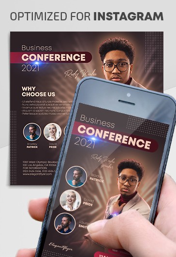 Pastel Creative Conference Premium Social Media Template PSD | by ...