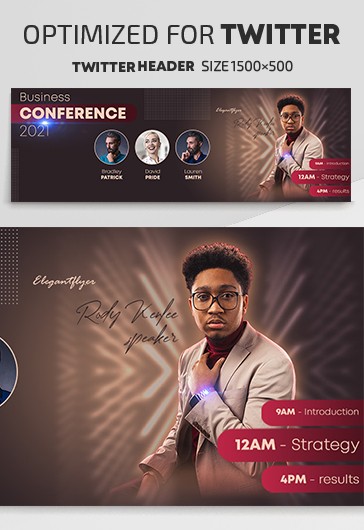 Free Twitter Templates (PSD) - by ElegantFlyer