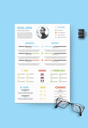 CV and Cover Letter PSD Template - 10021696 | by ElegantFlyer