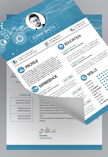 Free Modern CV Templates in PSD by Pro Designers