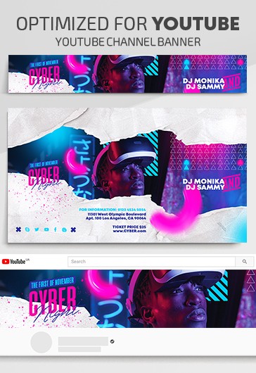 1000+ Original YouTube Channel Banner Templates PSD for Free