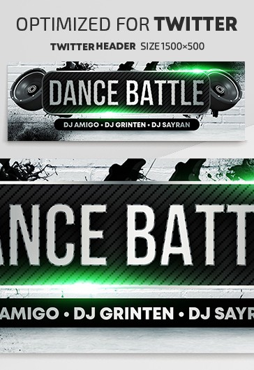 Black Simple Dance Battle Premium Social Media Template PSD | by ...