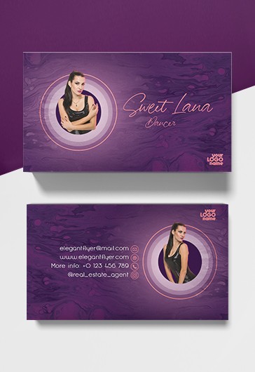 Dancer - Free PSD Business Card Template - 10027812 | by ElegantFlyer