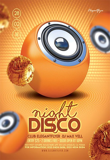 Free Disco Flyers | elegantflyer.com
