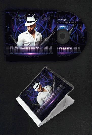 Purple Creative DJ Album Free CD Album Cover Template PSD | by Elegantflyer